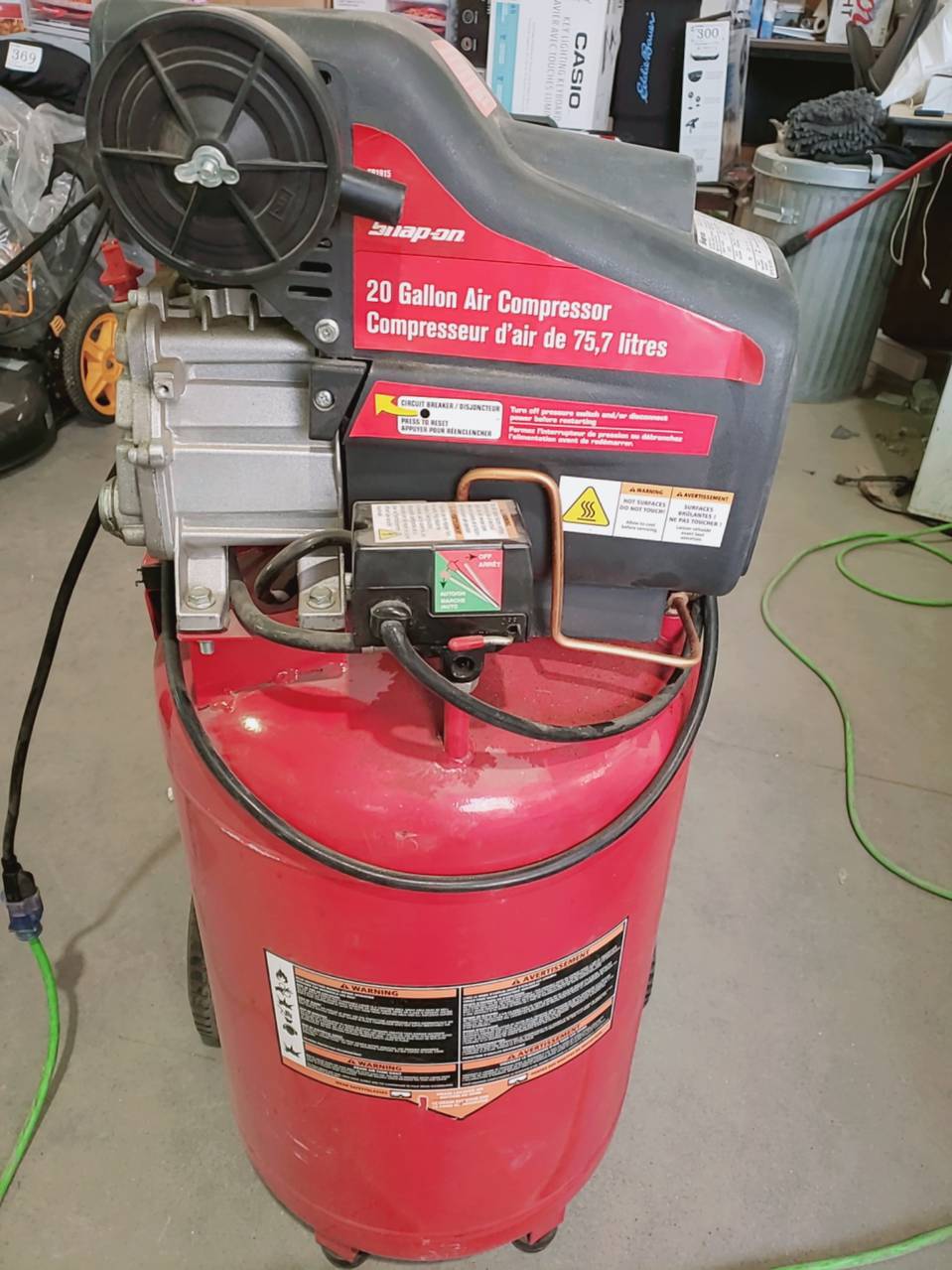20 Gallon Snap On Air Compressor With Accessories For Sale, 48% OFF